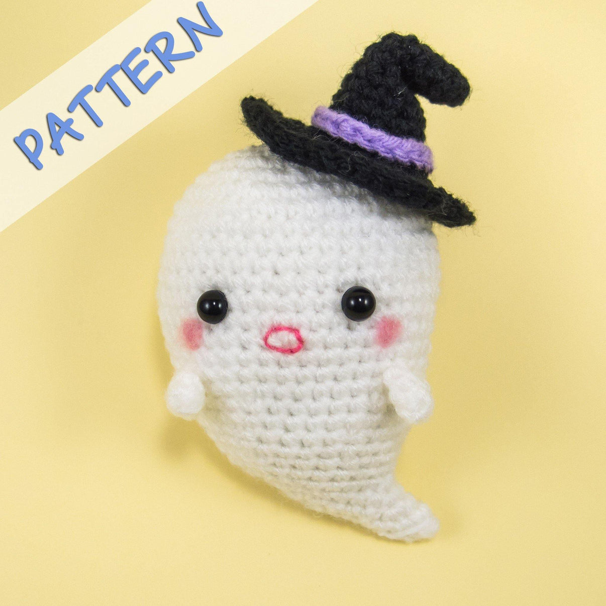 Halloween Crochet Patterns - Set of 5 (Ghost, Witch, Vampire, Cat, Fra ...