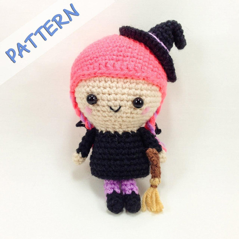 Halloween Crochet Patterns - Set of 5 (Ghost, Witch, Vampire, Cat, Fra ...